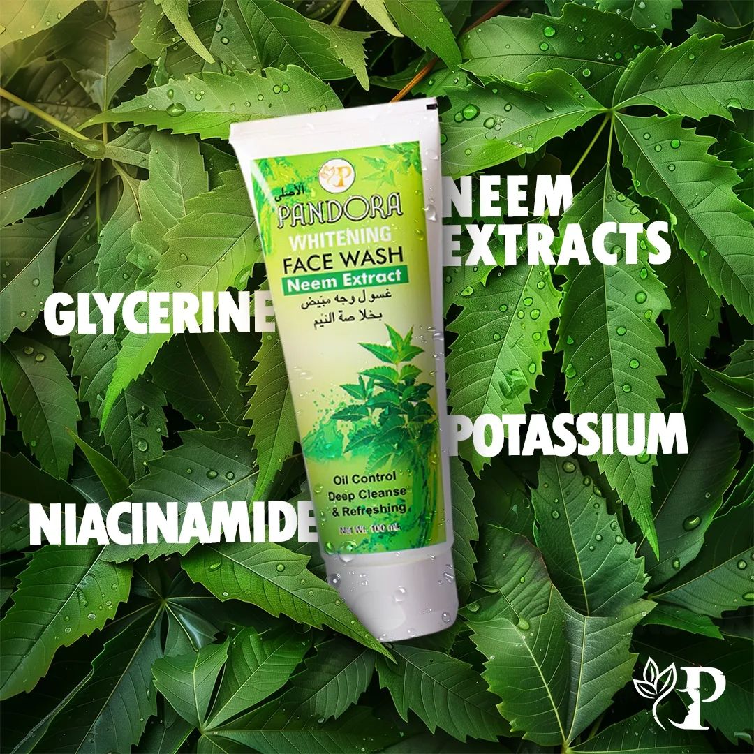 Pandora Whitening Neem Extract Face Wash (Cleansing Herbal Formula ...