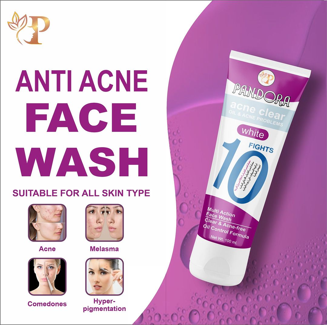 Pandora Acne Clear Face Wash (10 in 1 solution) – Pandora Cosmetics PK